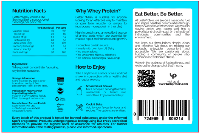 BETTER WHEY PROTEIN ELITE – lushprotein